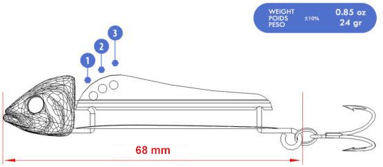 Bite Booster Trolling Plus S Silver/Silver/Yellow Saltwater 24g 6,8cm